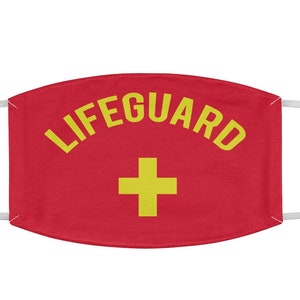 Lifeguard Face Mask, Beach & Pool Rescue Team, Baywatch, Coastguard - Etsy
