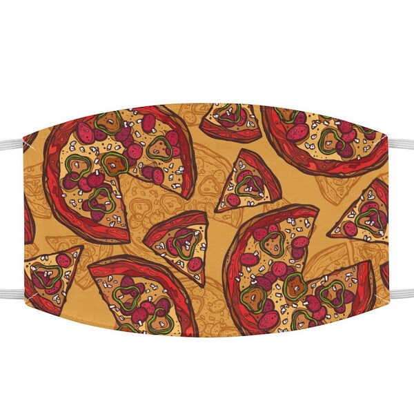 Pizza Face Mask - Etsy