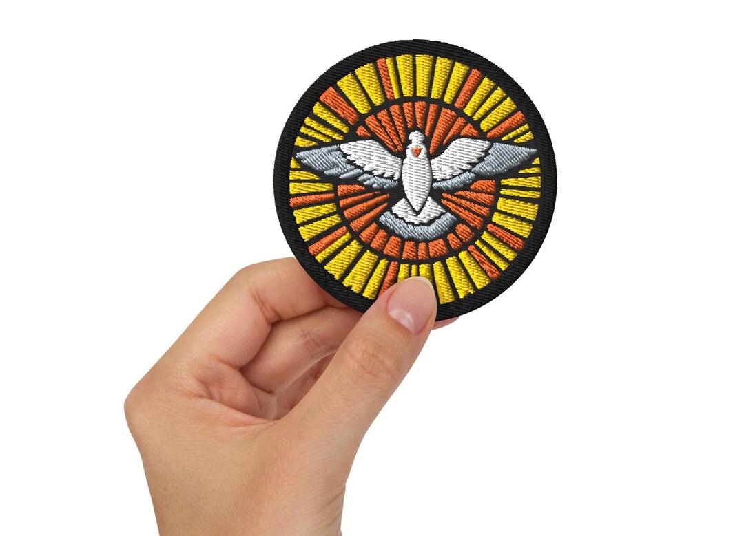 Sign Ov Dove Embroidered Patch, Holy Spirit in Christianity, Catholic ...