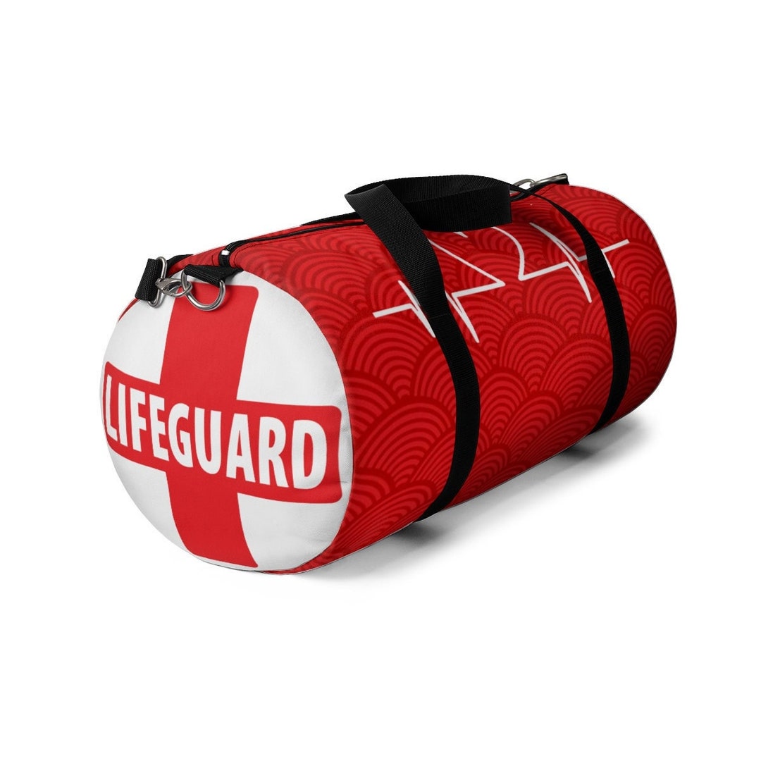 Lifeguard Red Duffel Bag, - Etsy