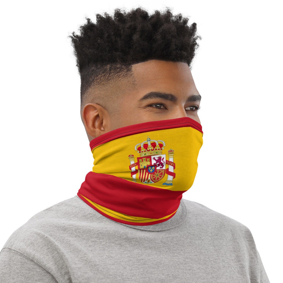 Spanish Flag Face Mask Neck Gaiter Scarf Headwear Spain - Etsy