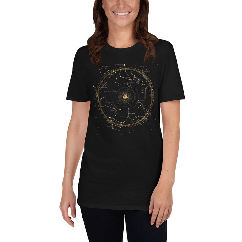 Constellations of the Zodiac Unisex T-shirt, Astronomy Astrology - Etsy