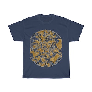 Astronomy Astrology Mythology Constellations Vintage Map Tee Shirt - Etsy