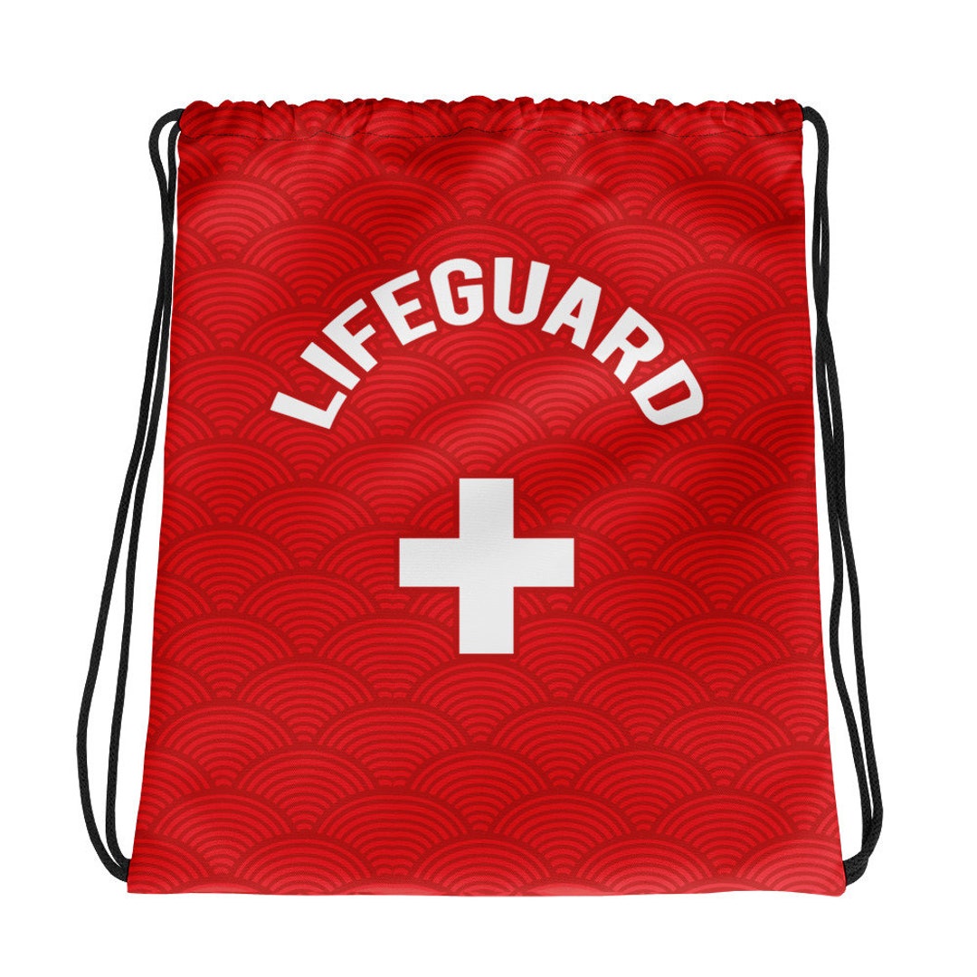 Lifeguard Drawstring Bag, Life Guarding, Beach & Pool Patrol, Baywatch ...