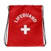 Lifeguard Drawstring Bag Life Guarding Beach & Pool Patrol - Etsy