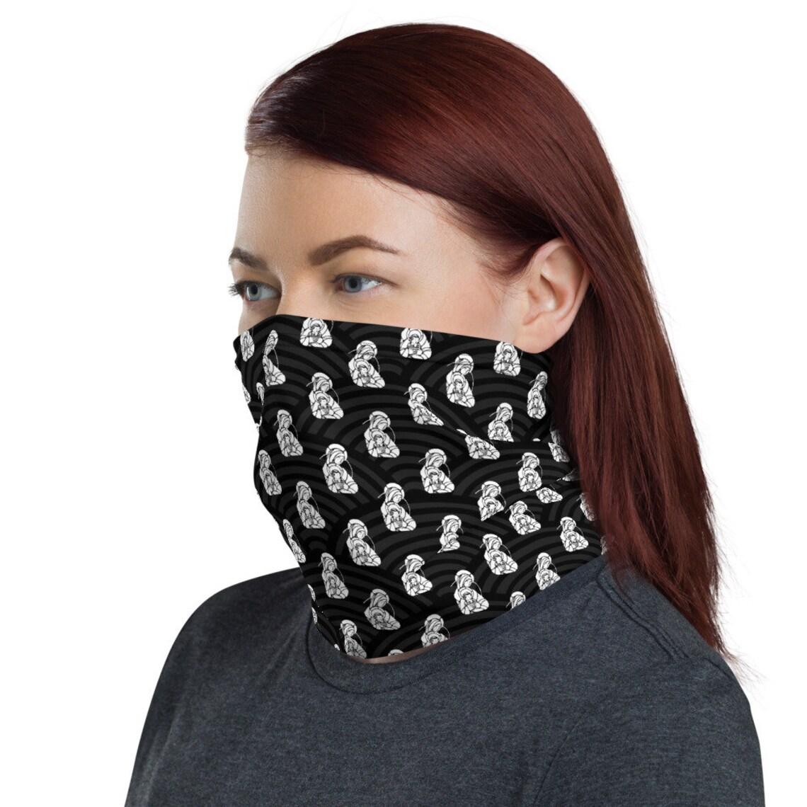 Mother Mary Face Mask Neck Gaiter Headwear Facemask - Etsy