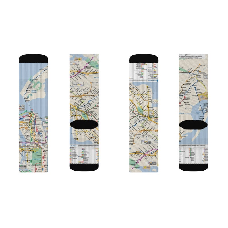 New York City Subway Map Socks - Etsy