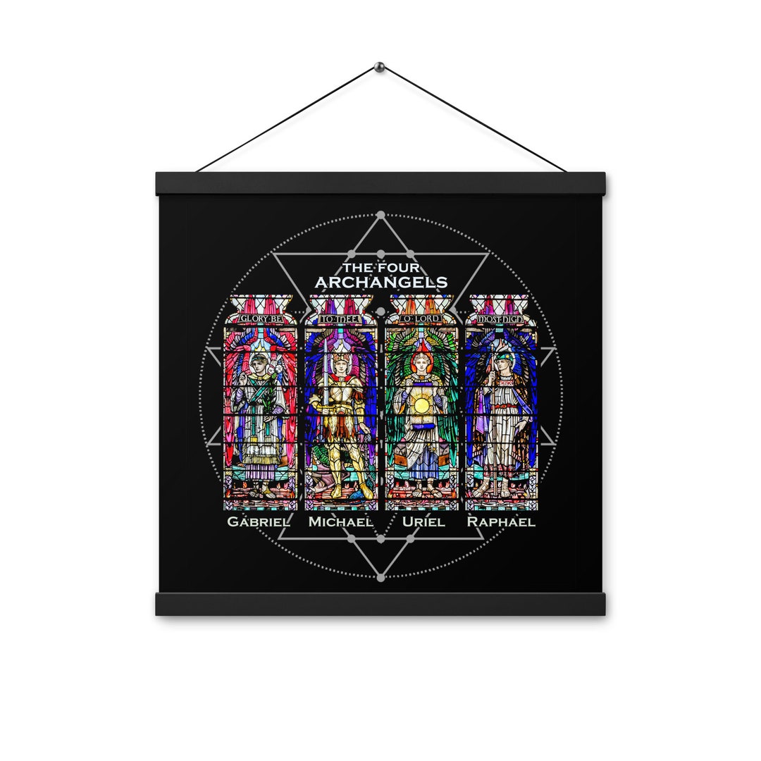 The Four Archangels - Poster With Hangers, Michael, Gabriel, Uriel ...