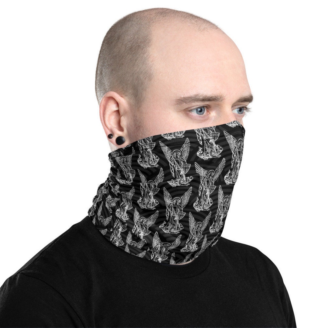 Saint Michael the Archangel Face Mask - Neck Gaiter, Headwear, Facemask ...