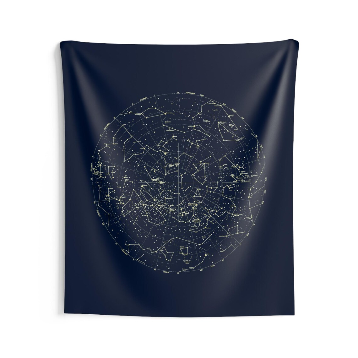 Constellations Map Wall Tapestry, Astronomy Constellation Astrology ...
