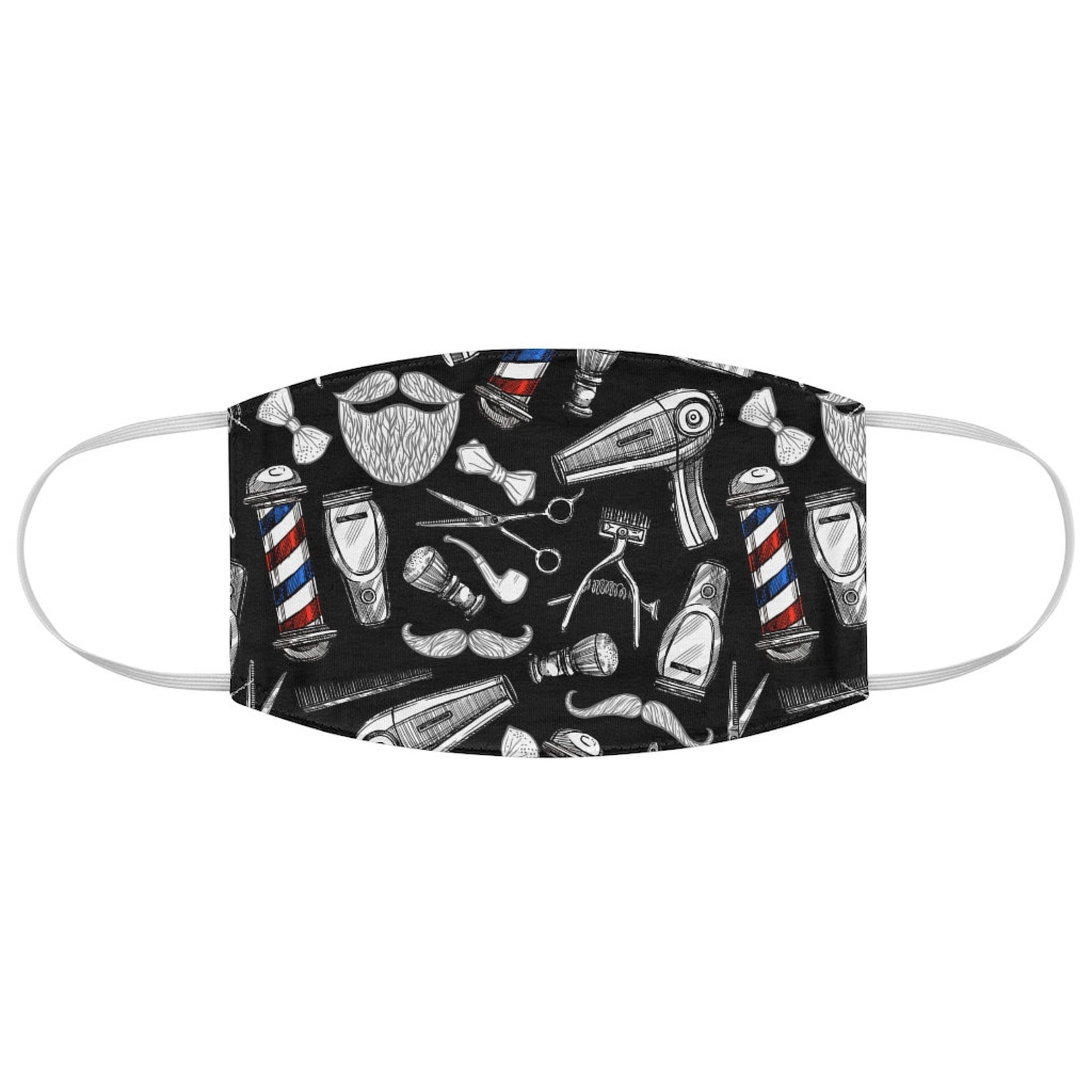 Barber Face Mask Barbershop Facemask - Etsy