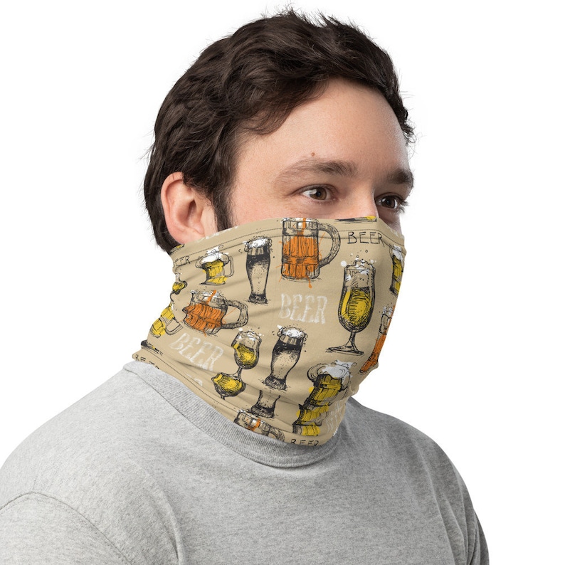 Beer Face Mask Multifunctional Neck Gaiter Headwear - Etsy