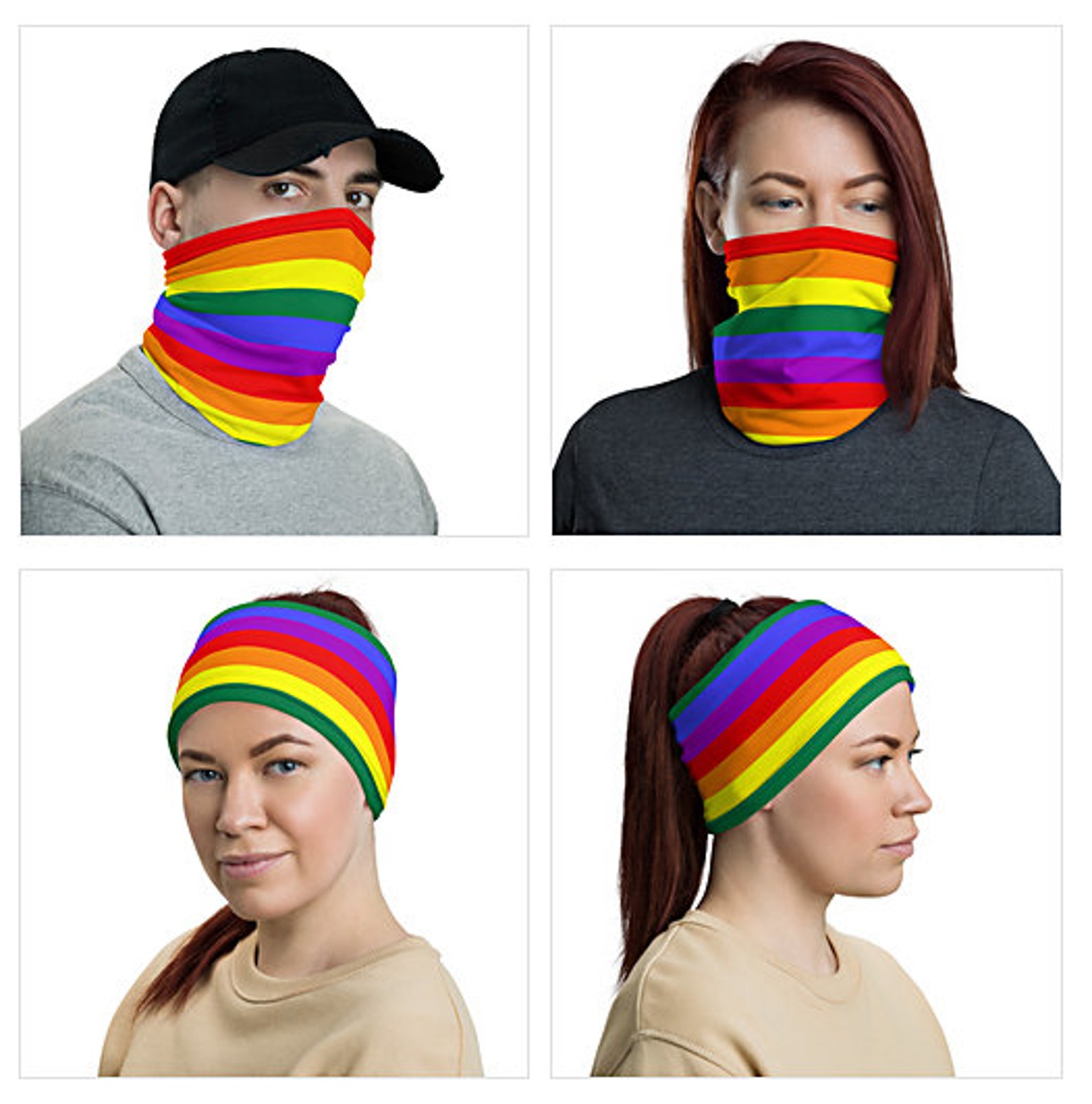 Lgbt Face Mask, Neck Gaiter, Scarf, Headwear, Facemask, Headband, Gay ...