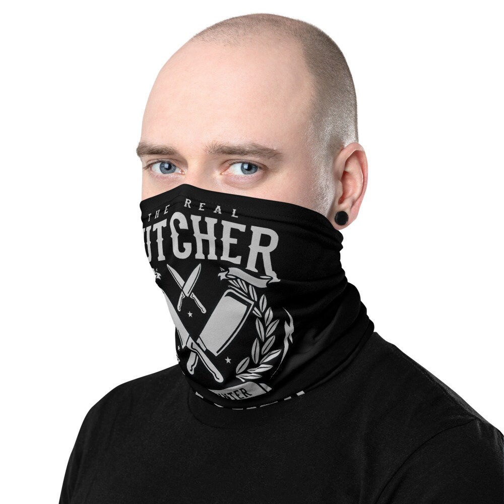 Real Butcher Face Mask, Neck Gaiter, BBQ Facemask, Headband Slayer ...
