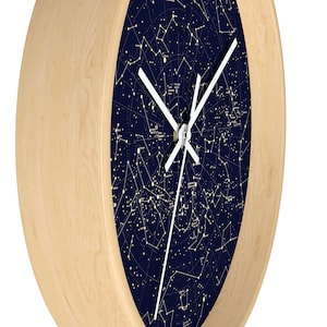 Constellations Wall Clock, Astronomy, Celestial Wall Clock - Etsy