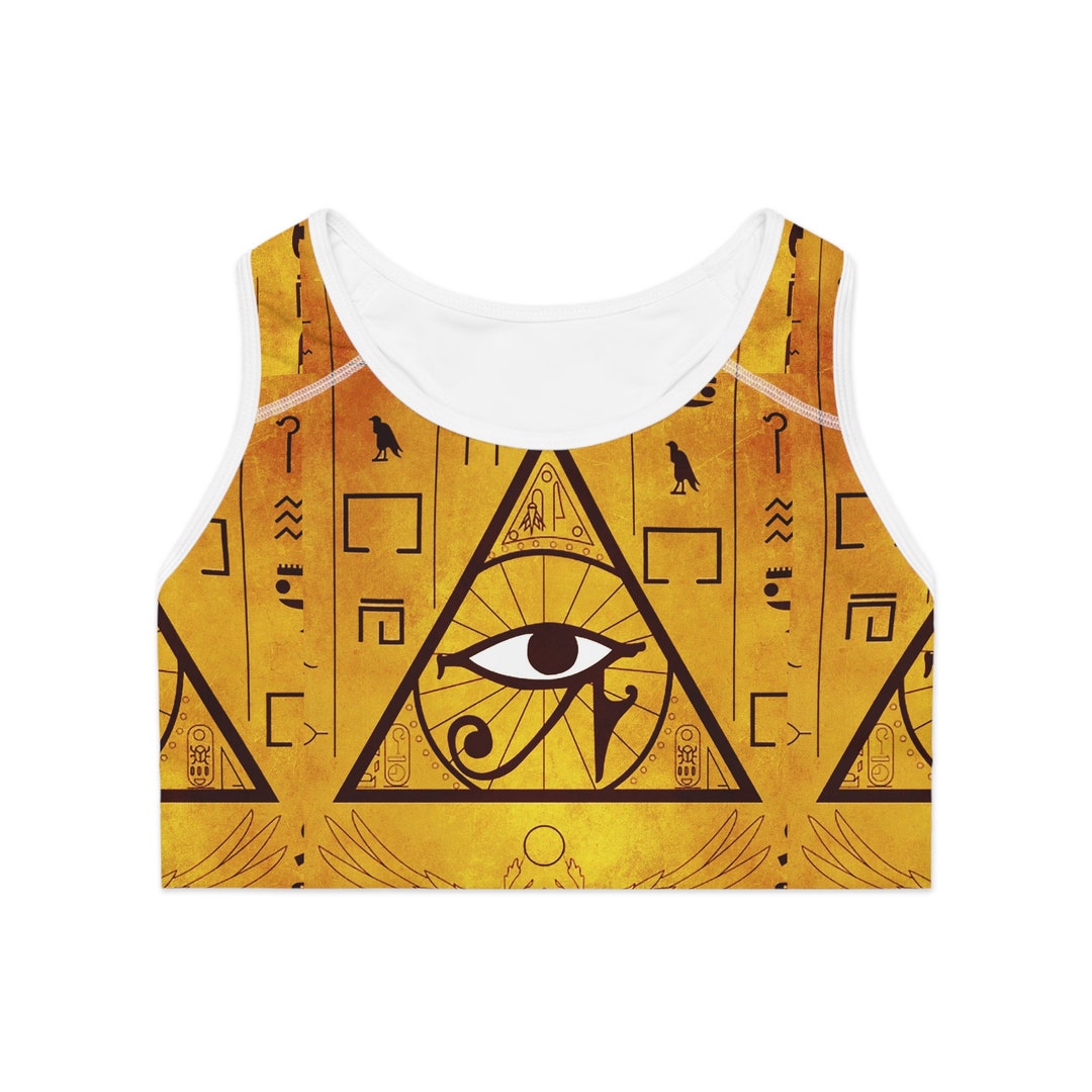 Eye of Horus Sports Bra, Pharaoh Bra, Ancient Egypt Symbol of ...