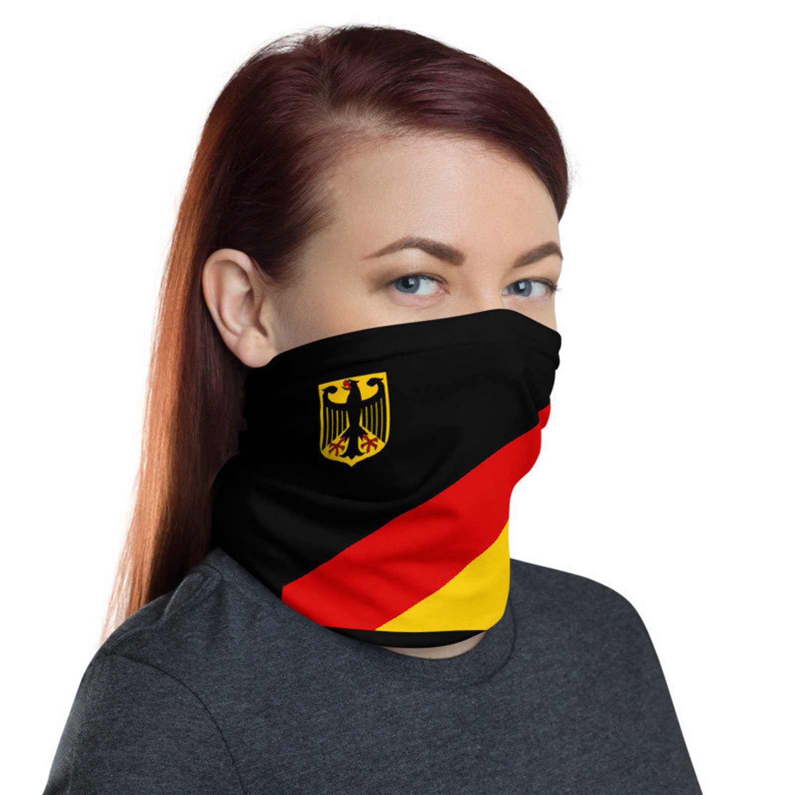 German Flag Face Mask Neck Gaiter Scarf Headwear Facemask - Etsy