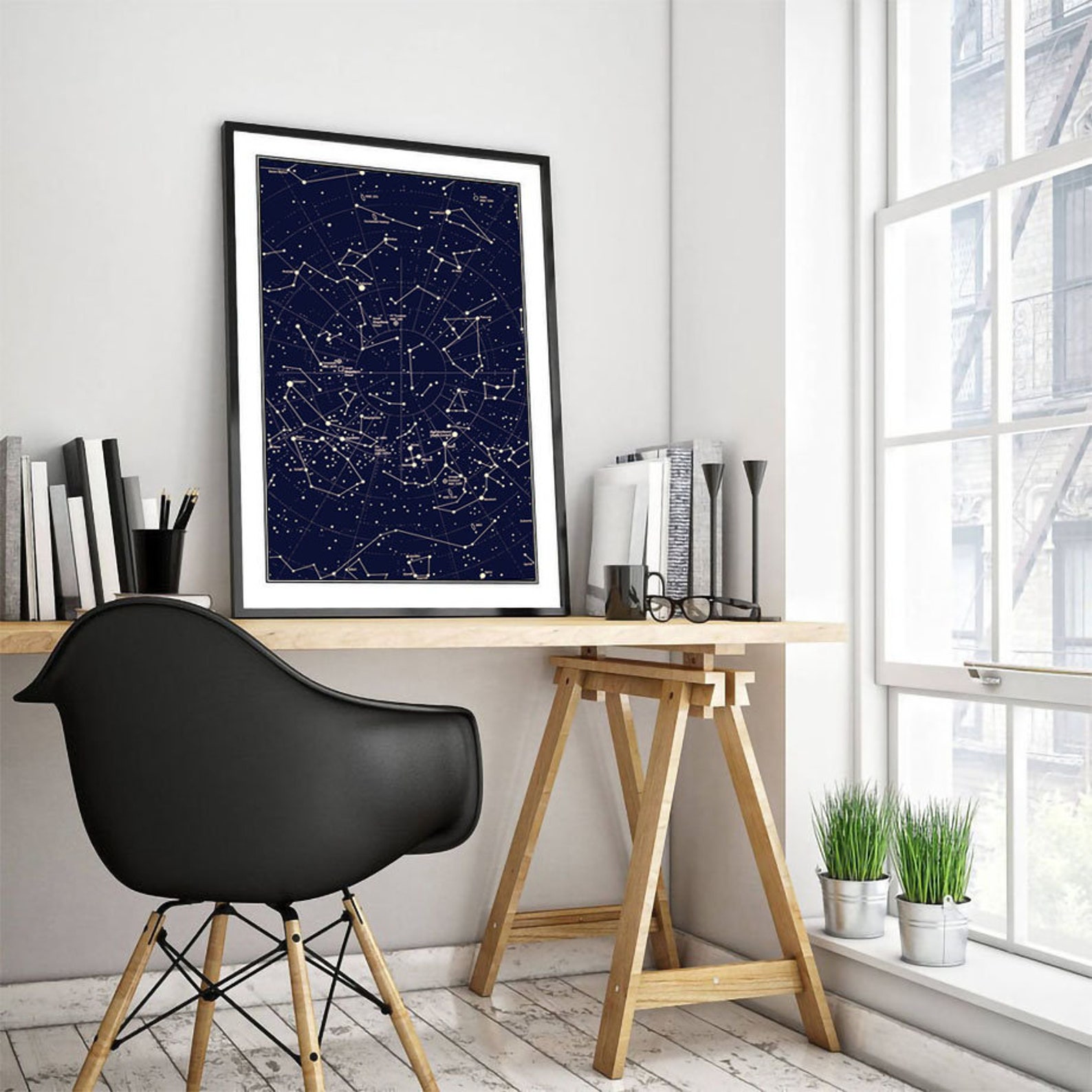 Constellations Poster, Night Sky, Stars Cosmos Universe - Etsy