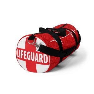 Lifeguard Red Duffel Bag, - Etsy