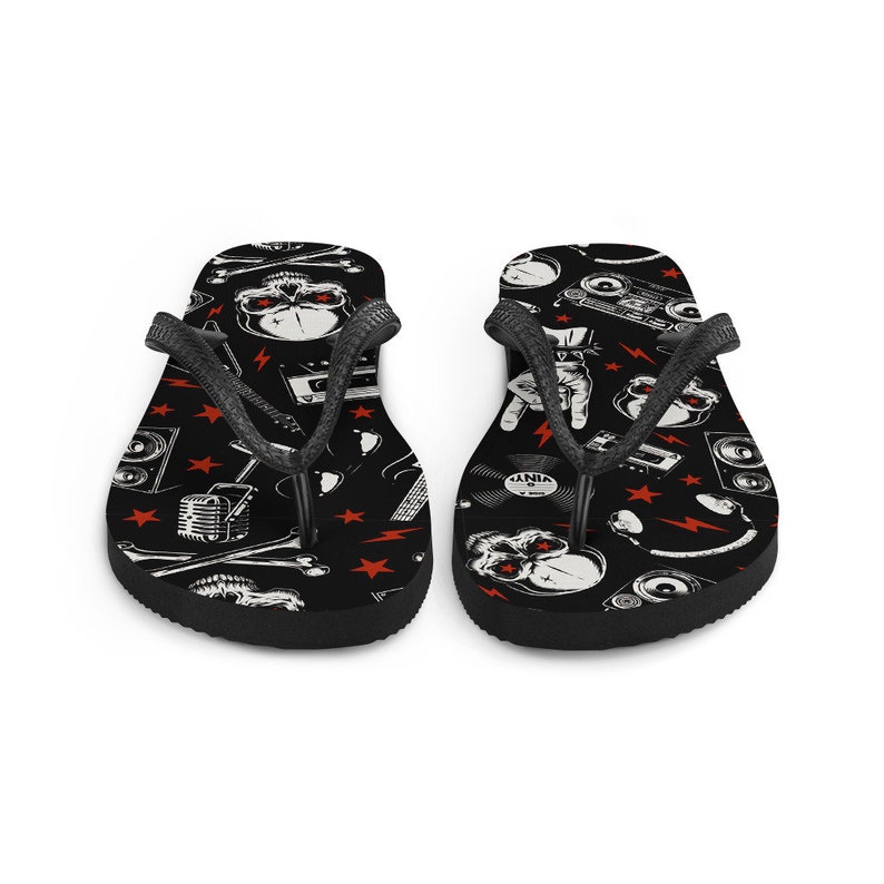 Heavy Metal Flip-flops Concert Music Festival Slippers Hard - Etsy