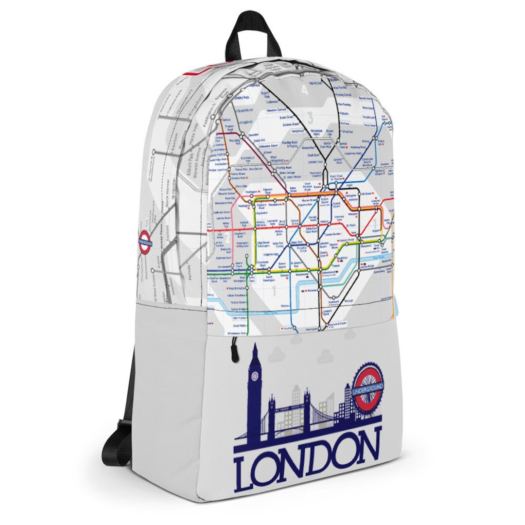 London Backpack, London Tour Bag, Central London Map, England Travel - Etsy