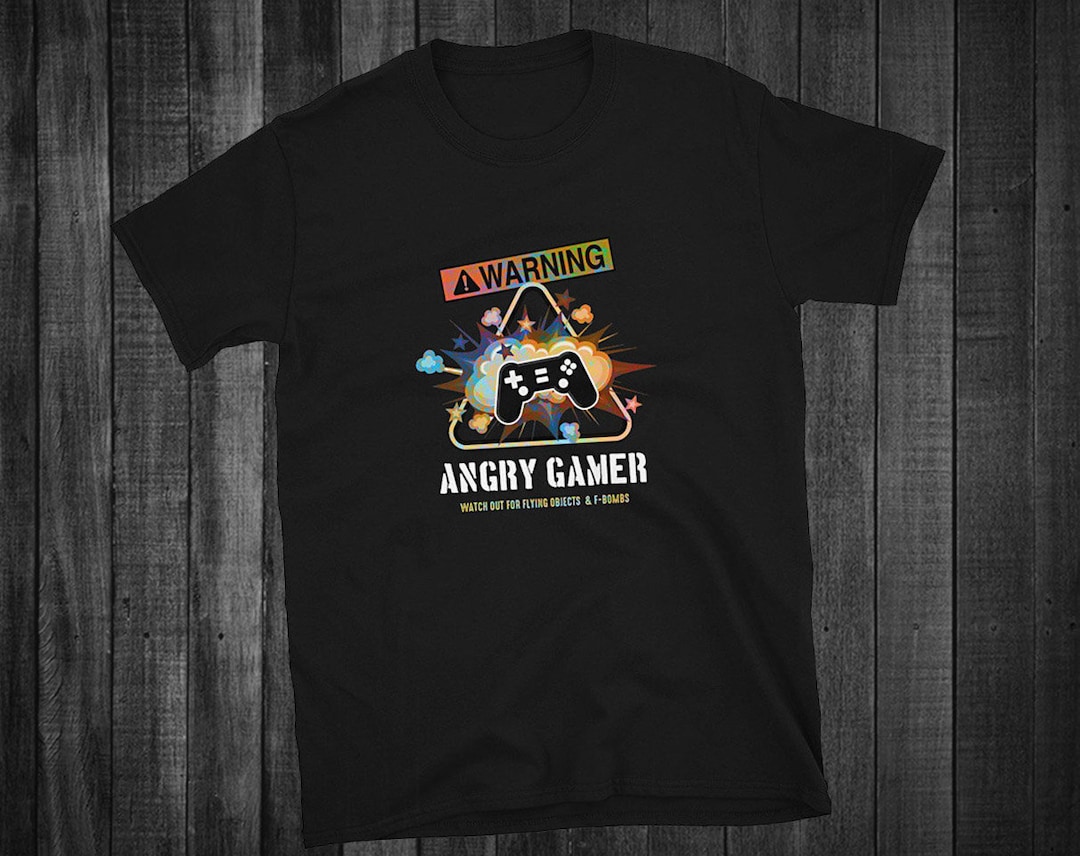The Angry Gamer, Computer & Video Gaming T-shirt, PC - Etsy