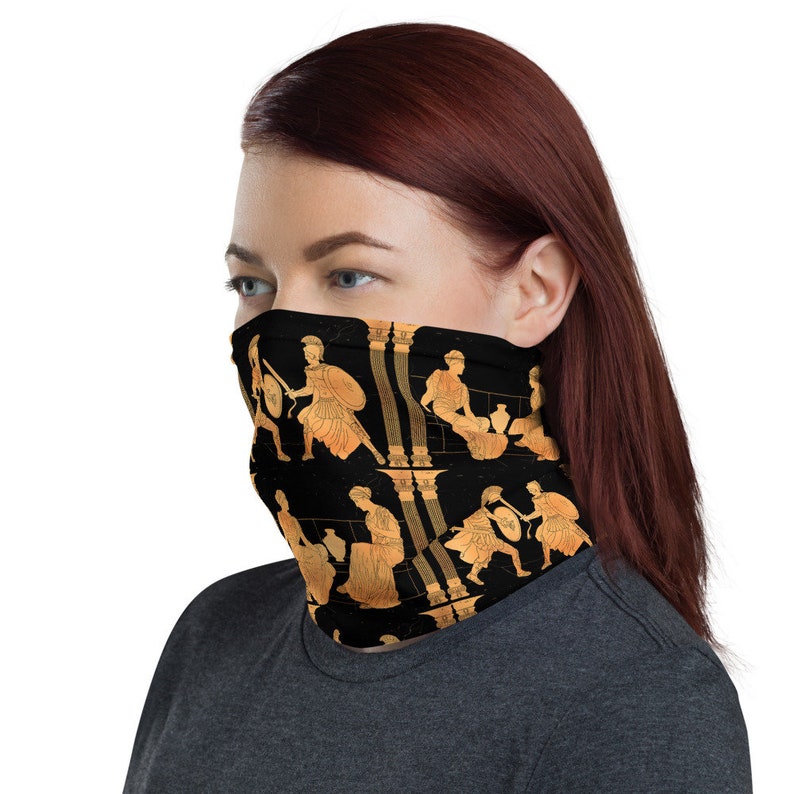 Ancient World Warriors and Women Face Mask Neck Gaiter - Etsy