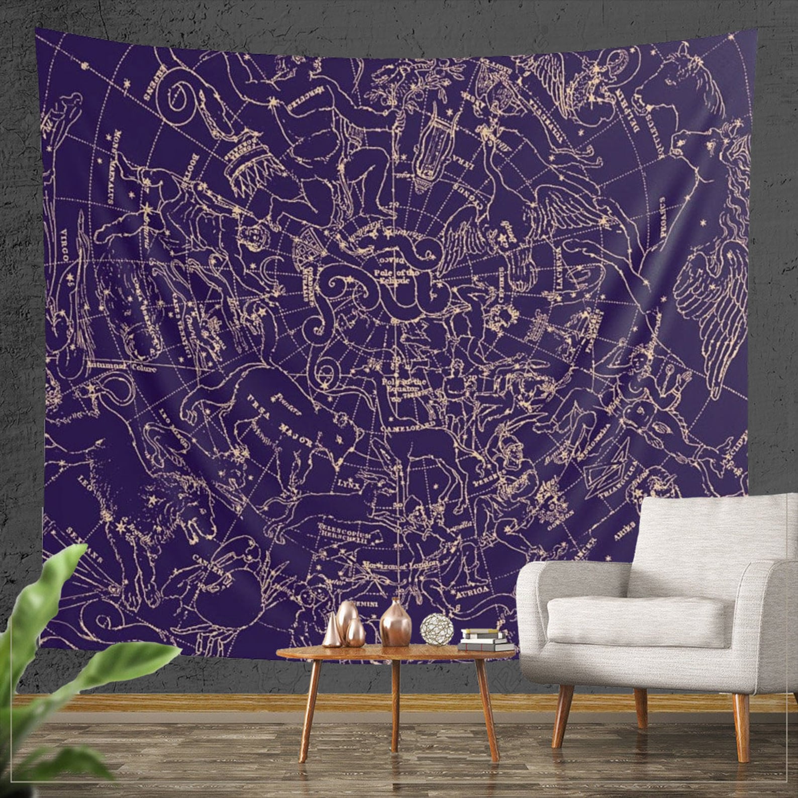 Constellations Unique Vintage Art Chart / Map Wall Tapestry - Etsy