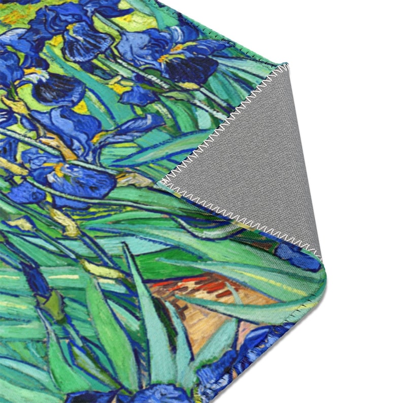 Irises Area Rug Vincent Van Gogh Fine Art Reproduction | Etsy