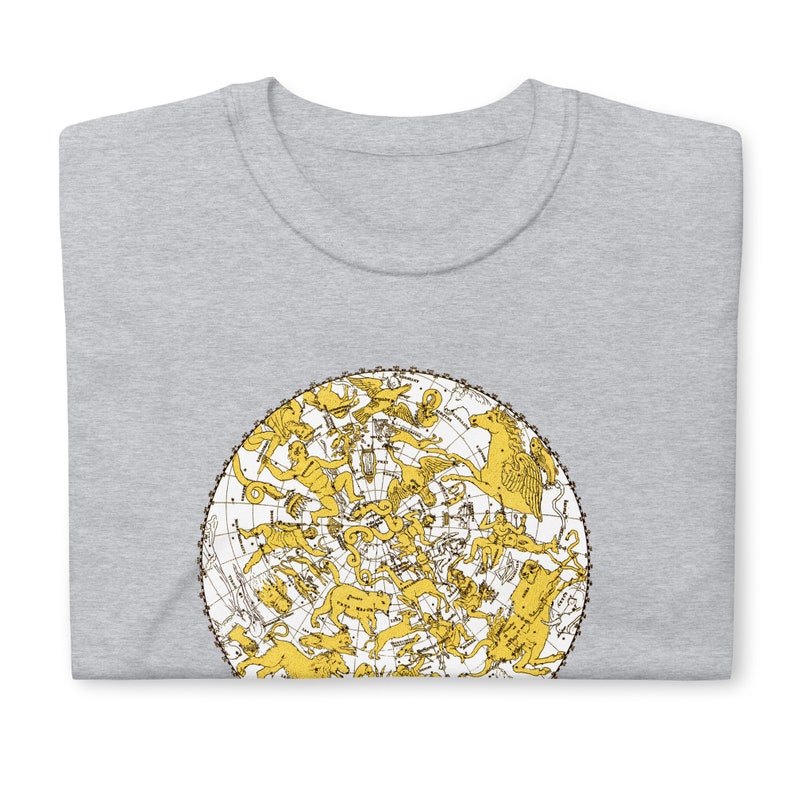 Constellations Vintage Art Chart T-shirt, Unique Astronomy Astrology ...