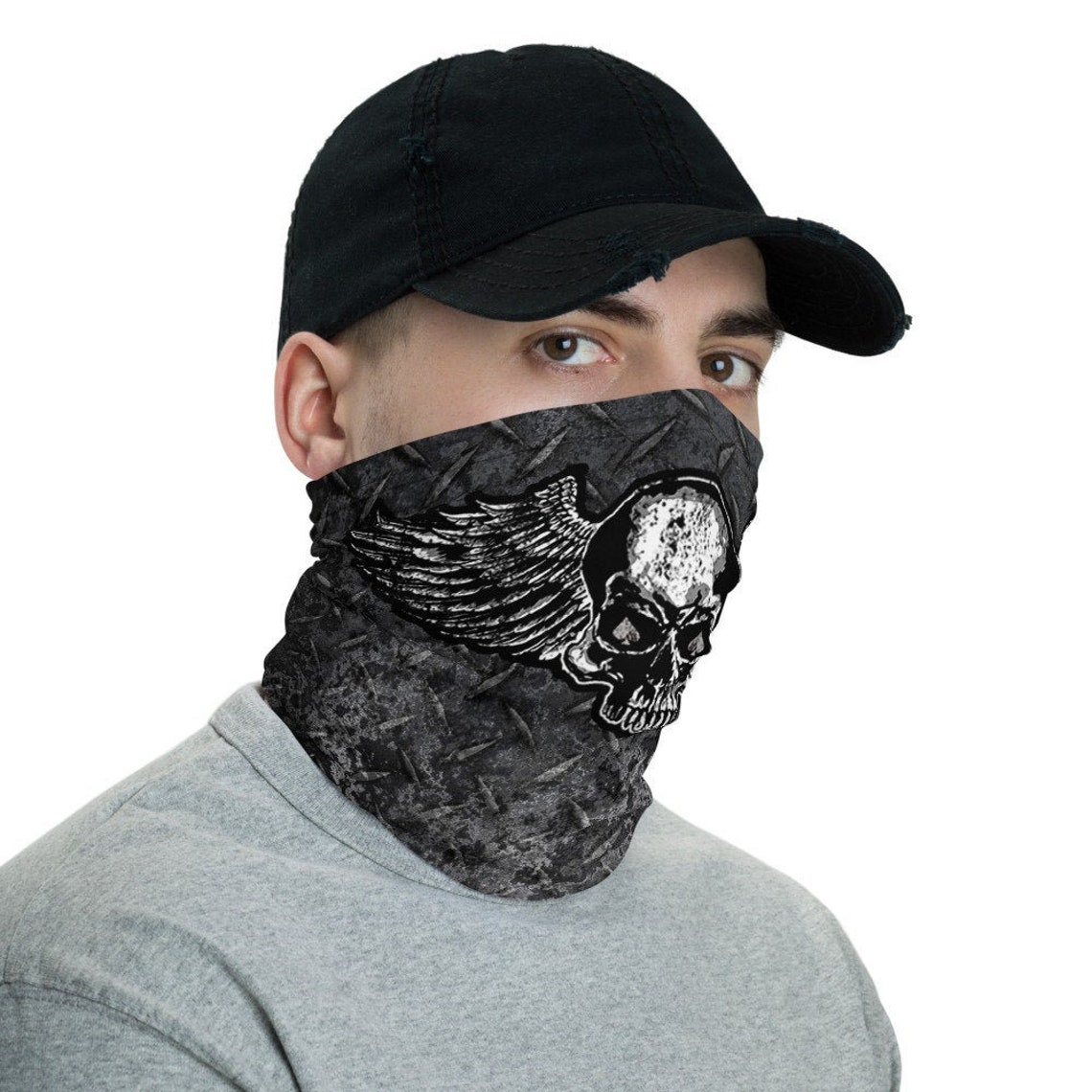 Biker Face Mask Neck Gaiter Headwear Facemask Headband - Etsy