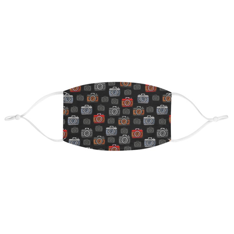 Photographer Face Mask, Photography Camera Pattern Facemask - Etsy