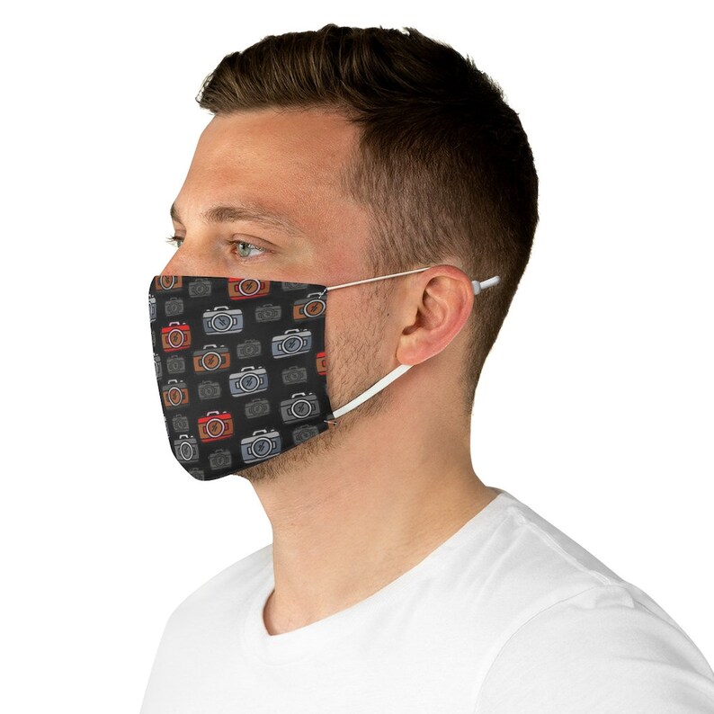 Photographer Face Mask, Photography Camera Pattern Facemask - Etsy