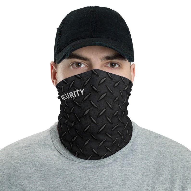 Security Officer Bouncer Face Mask Neck Gaiter Headwear - Etsy