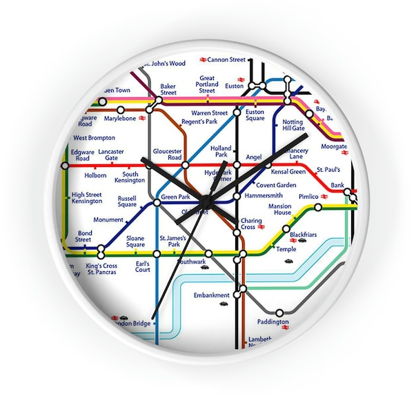 Map Wall Clock - Etsy