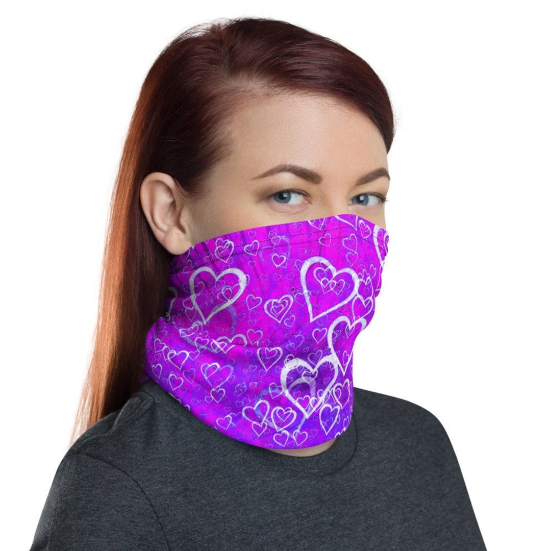 Heart Love Face Mask - Multifunctional Product Neck Gaiter, Headwear ...