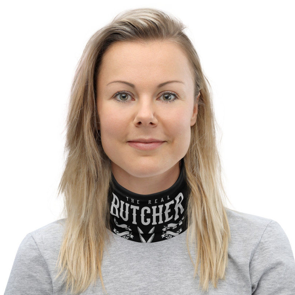 Real Butcher Face Mask, Neck Gaiter, BBQ Facemask, Headband Slayer ...