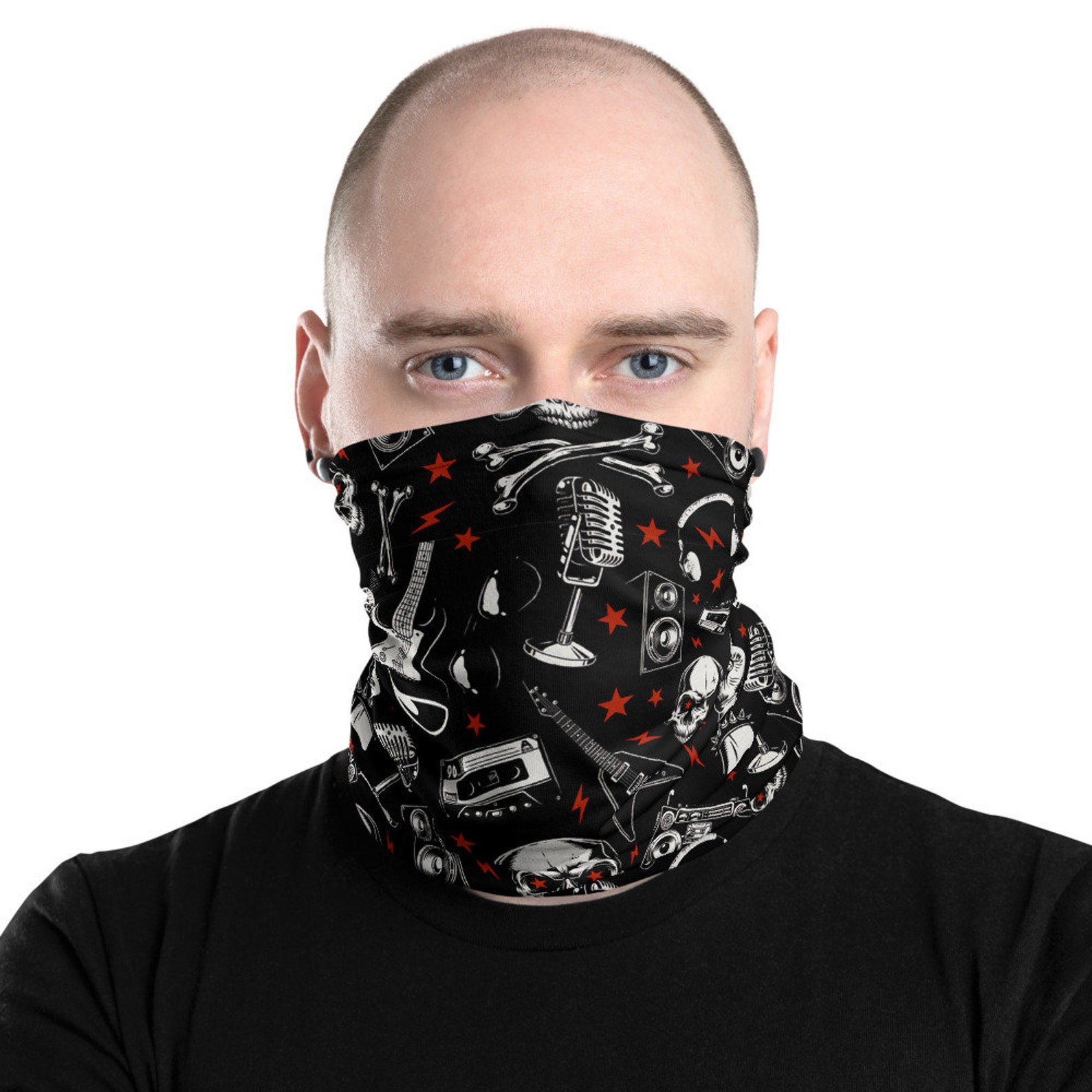 Heavy Metal Face Mask Multifunctional Neck Gaiter Headwear - Etsy