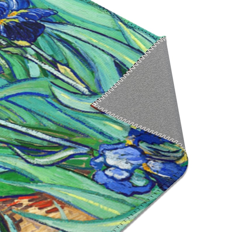 Irises Area Rug Vincent Van Gogh Fine Art Reproduction | Etsy