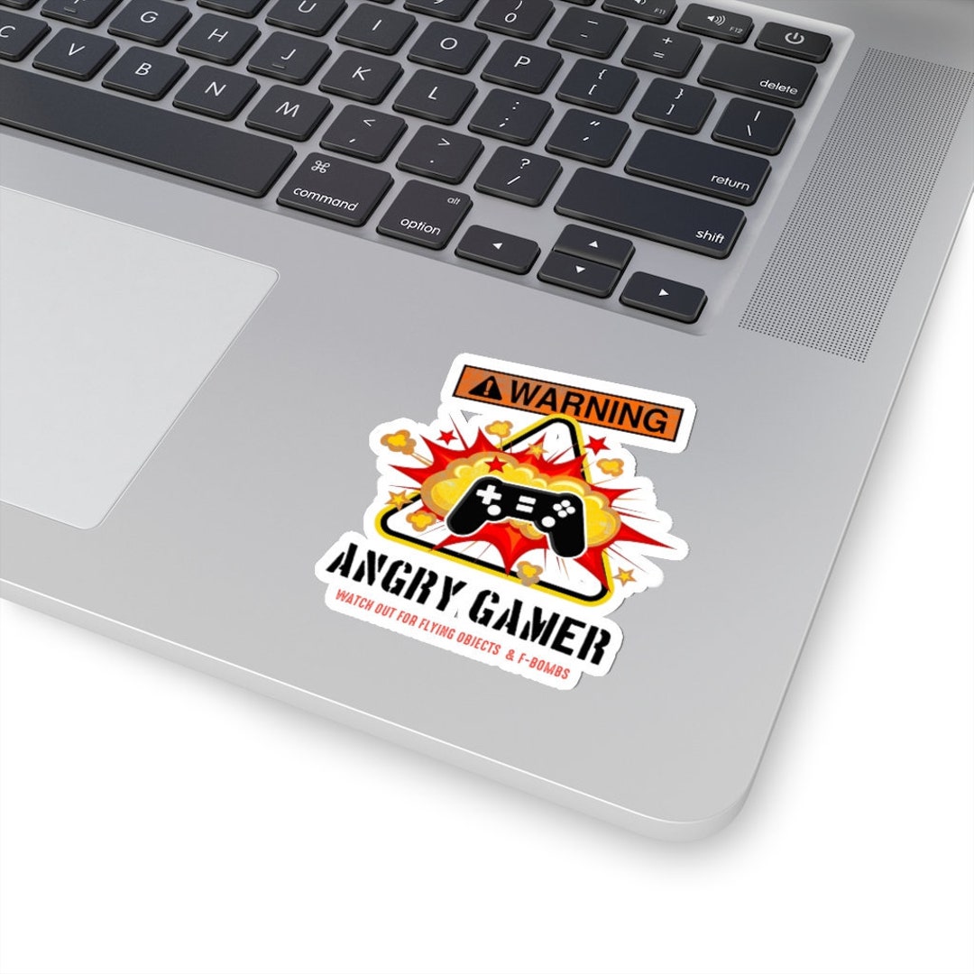 The Angry Gamer Sticker, Computer & Video Gaming - Etsy