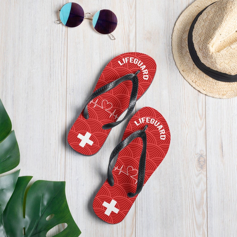 Lifeguard Flip-flops, Life Guarding, Beach & Pool Patrol, Baywatch ...