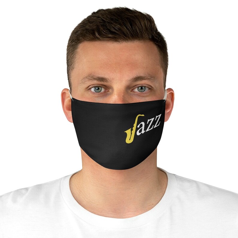 Jazz Face Mask, Saxophone - Etsy