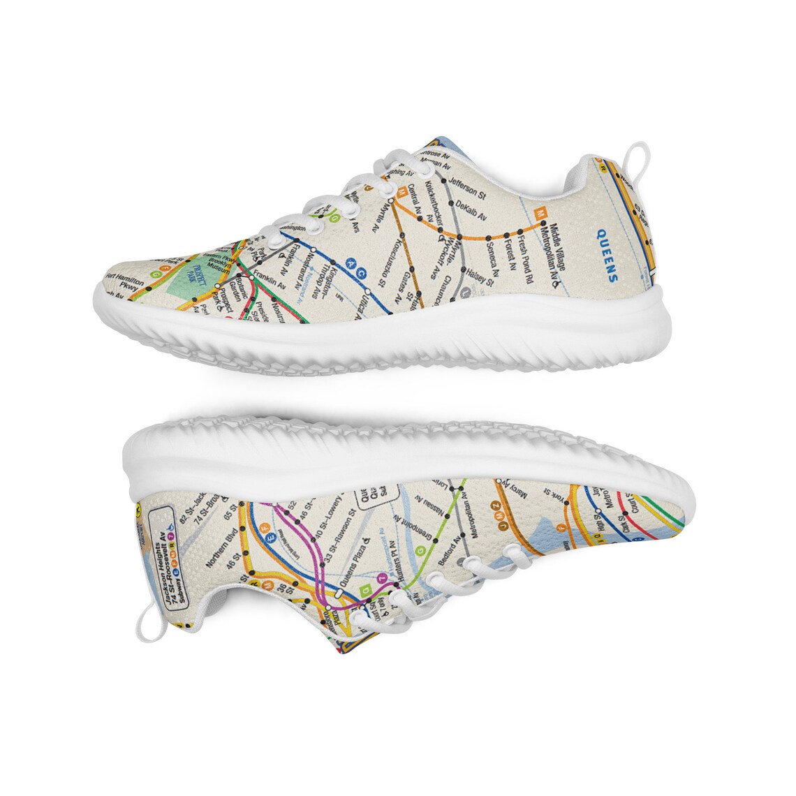 New York Map Men’s Athletic Shoes - Etsy