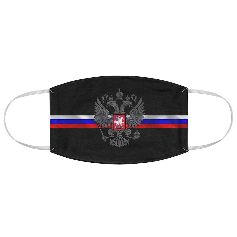 Russian Flag Face Mask, Russia Facemask, - Etsy