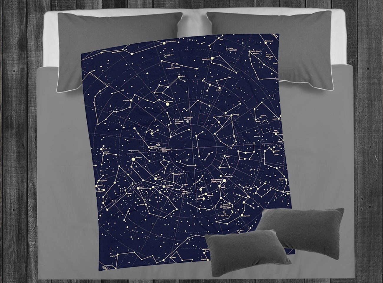 Constellations Map Throw Blanket, Astronomy Constellation Chart, Cosmos ...