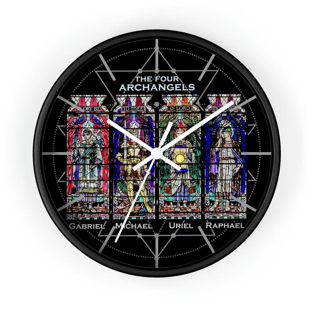 The Four Archangels Wall Clock | Michael Gabriel Uriel Raphael ...