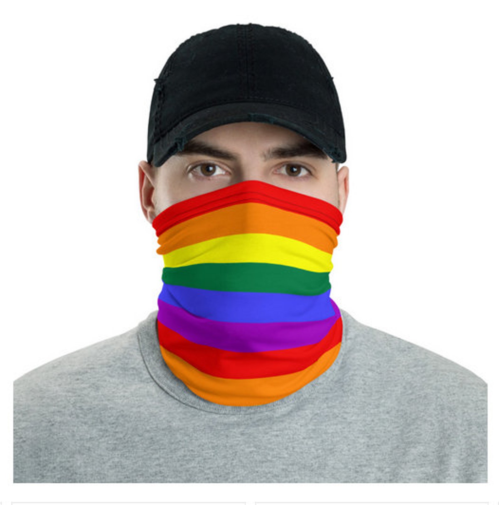 Lgbt Face Mask Neck Gaiter Scarf Headwear Facemask - Etsy