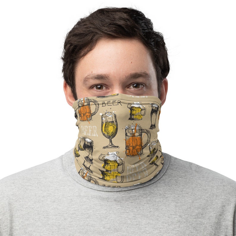 Beer Face Mask Multifunctional Neck Gaiter Headwear - Etsy