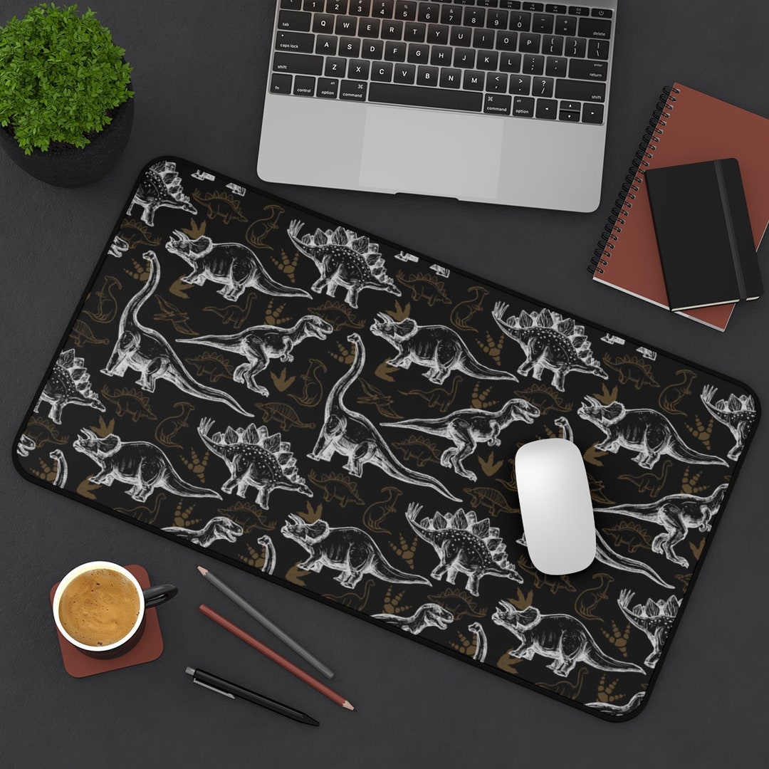 Dinosaur Desk Mat, Mouse Keyboard Pad, Dinosaurs Lover, Paleontologist ...