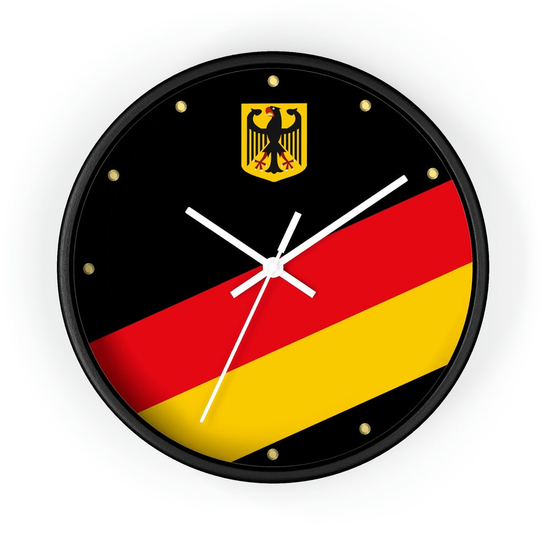 German Flag Wall Clock | Germany - Etsy